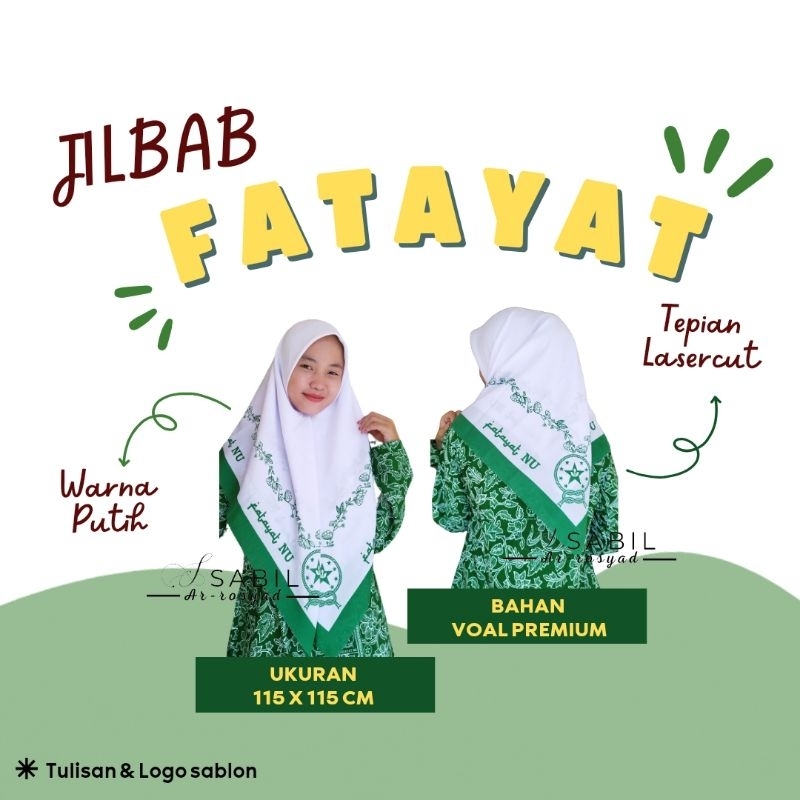Jual Jilbab Fatayat Putih | Shopee Indonesia