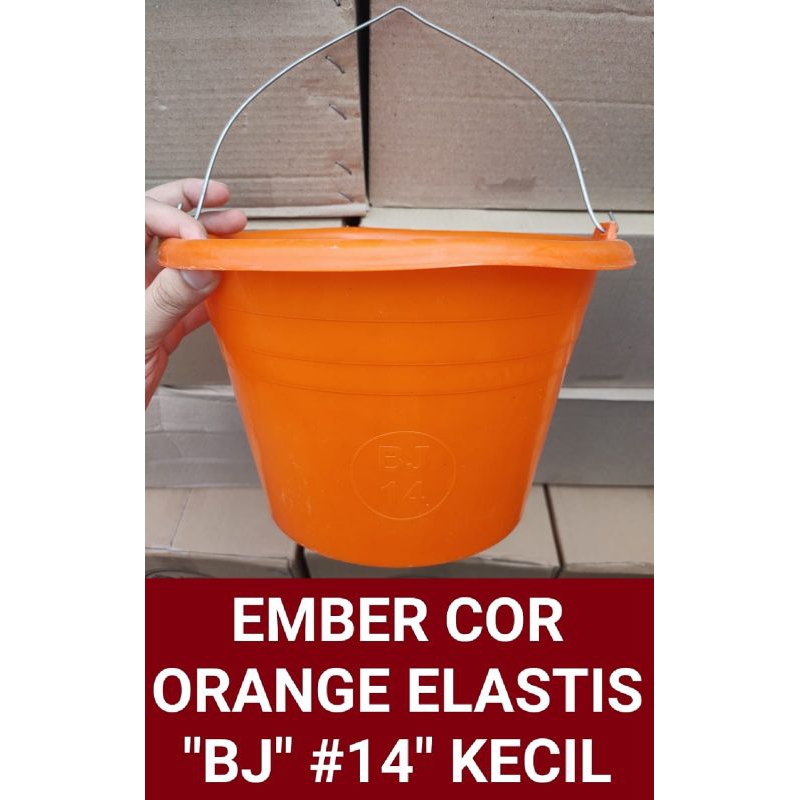 Jual Ember Cor Kecil Dan Besar Orange Anti Pecah BJ | Ember Timba Cor ...