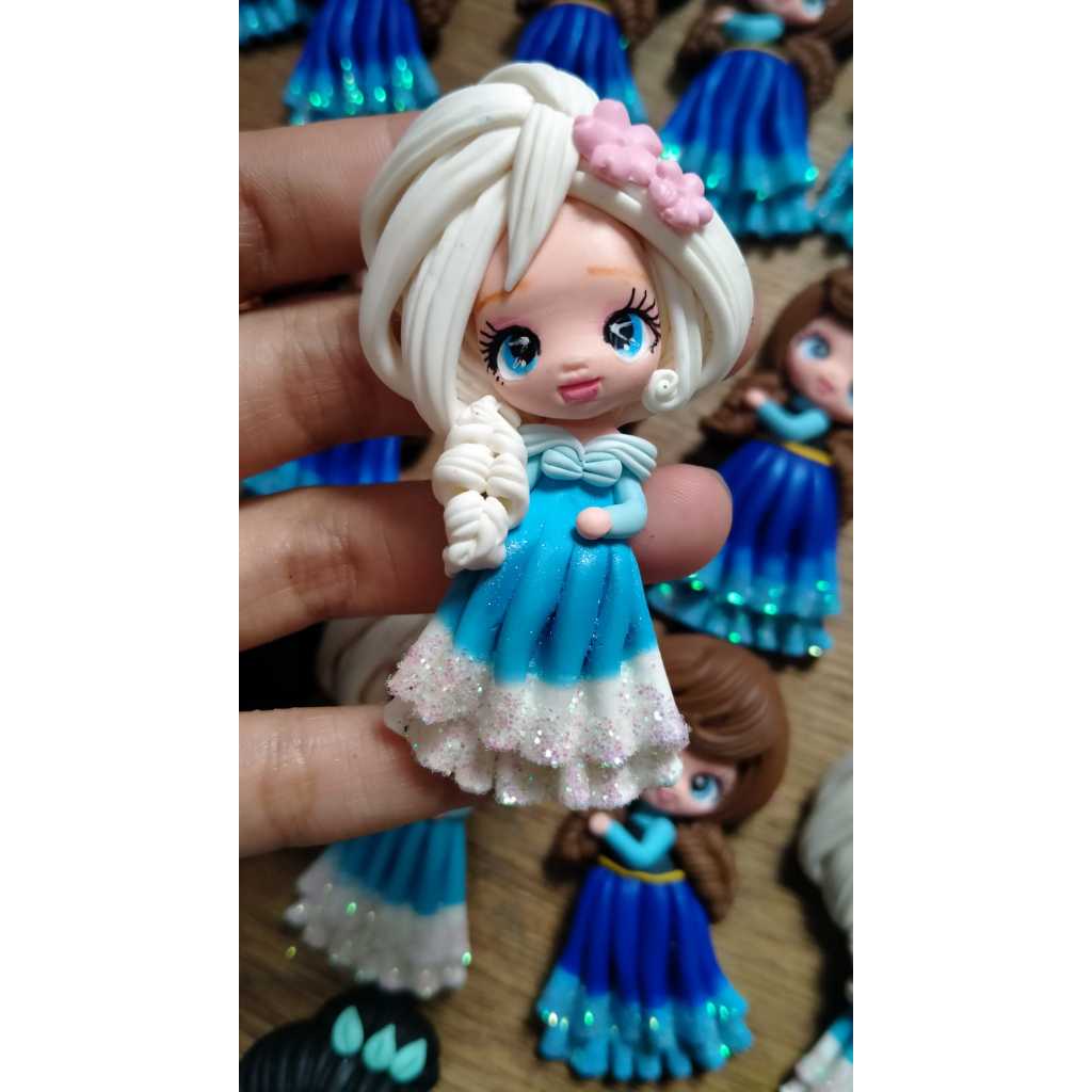 Jual Clay Garden Studio - Clay Doll Elsa Frozen (Boneka Clay Elsa ...