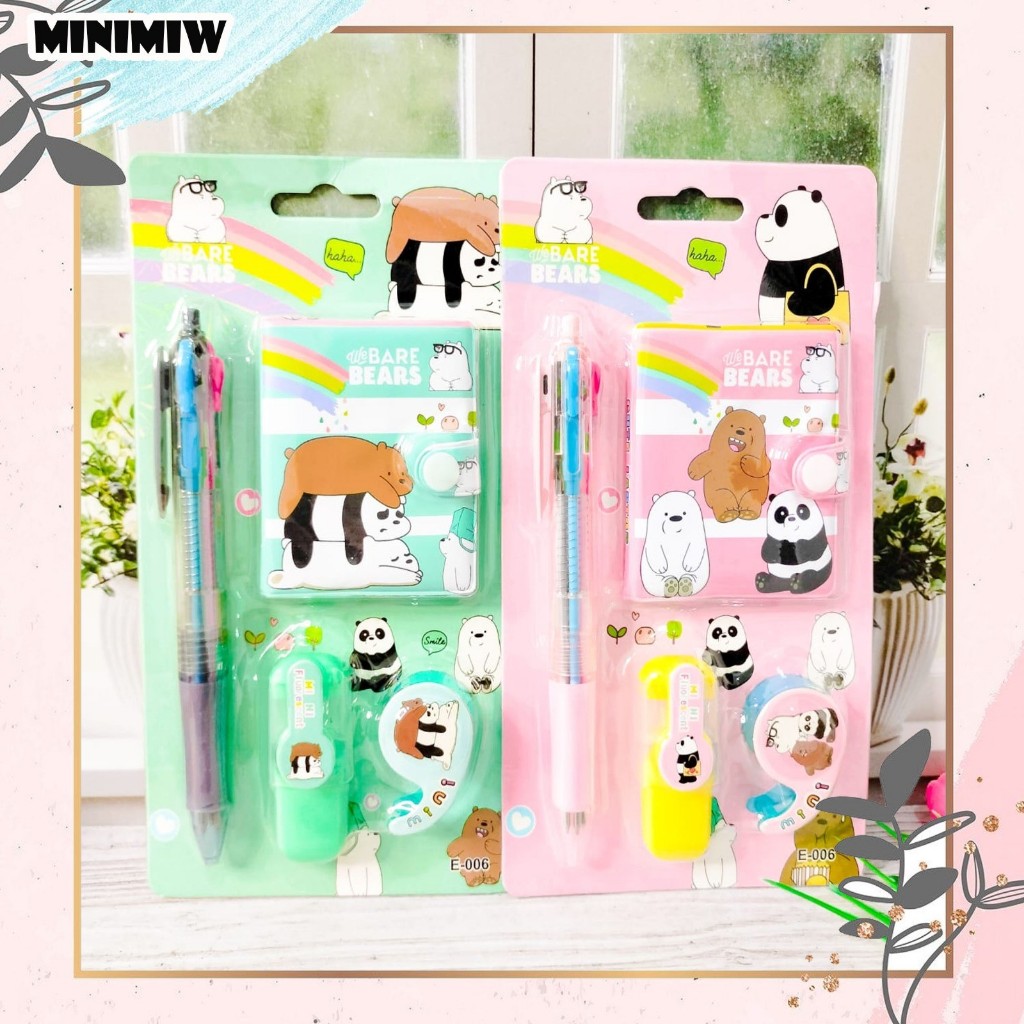 Jual SET ALAT TULIS WE BARE BEAR 4 IN 1 E-006 WBB GRIZZLY ICE BEAR PAN ...