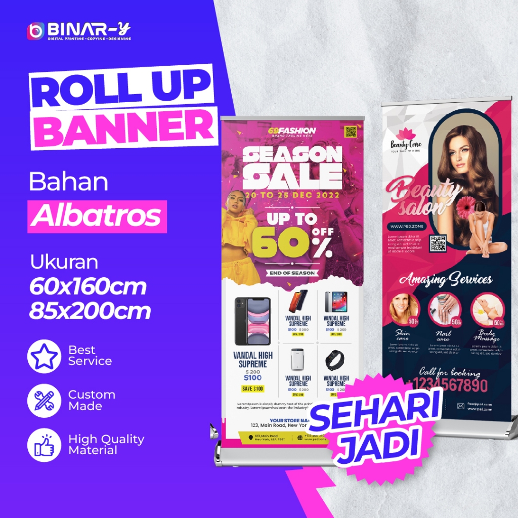 Jual Cetak Roll Up Banner Albatros Murah | Shopee Indonesia