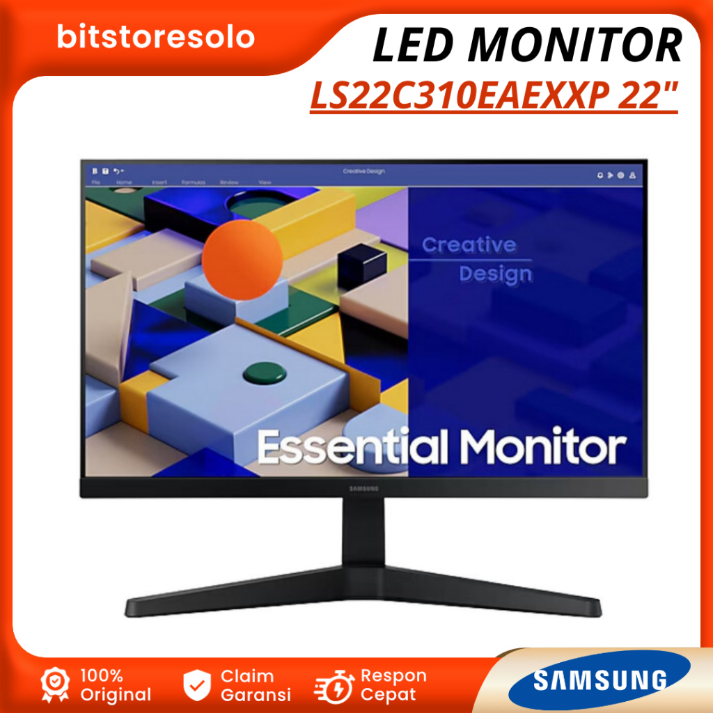 Jual LED Monitor Samsung Monitor 22" LS22C310EAEXXP 22" Essential ...