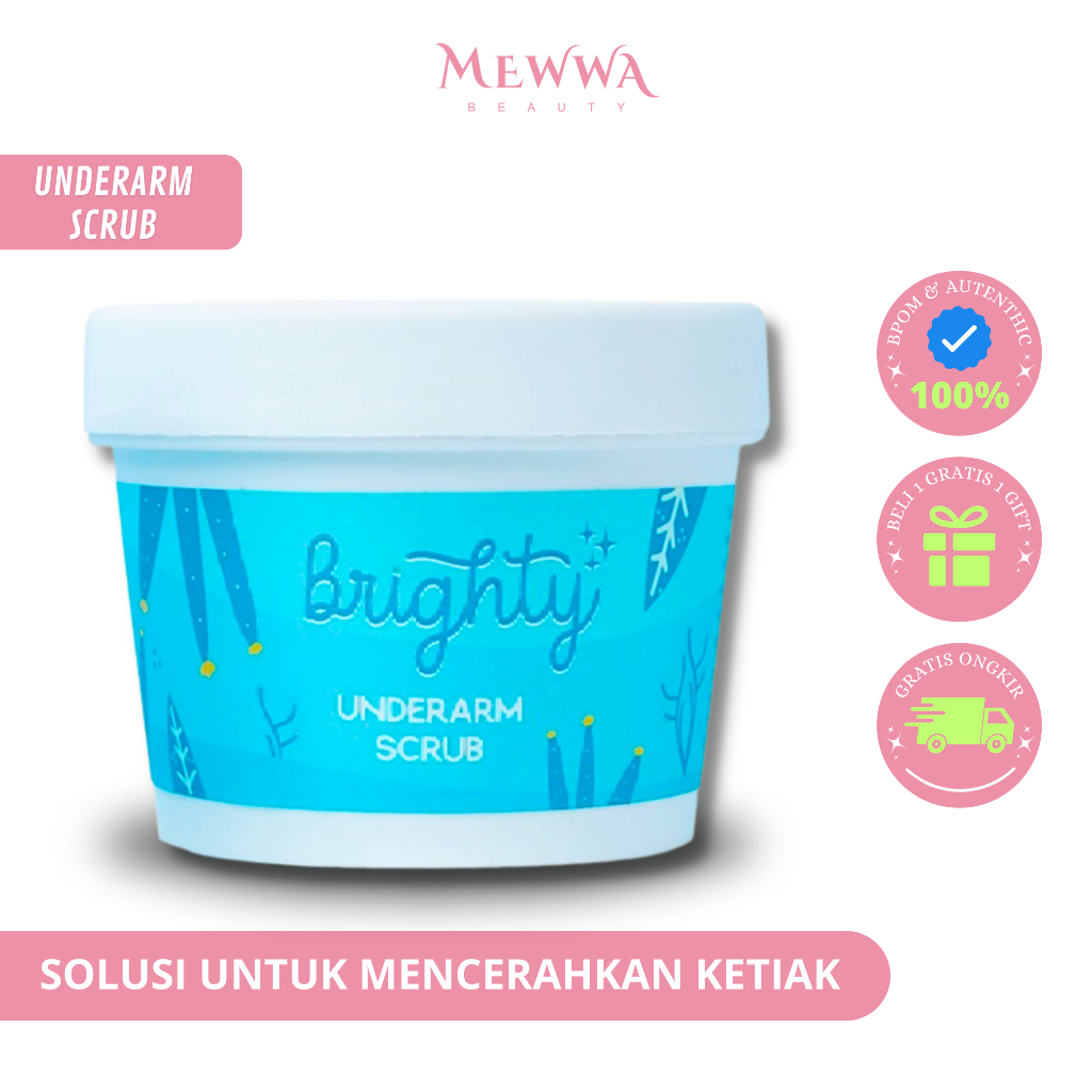 Jual [ FREE ONGKIR ] Brighty Underarm Scrub Mircroscrub Pemutih Ketiak ...