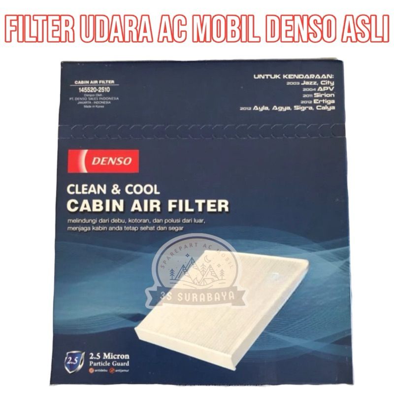 Jual Filter Udara Kabin Air Filter Ac Mobil Denso Asli Jazz City Apv ...