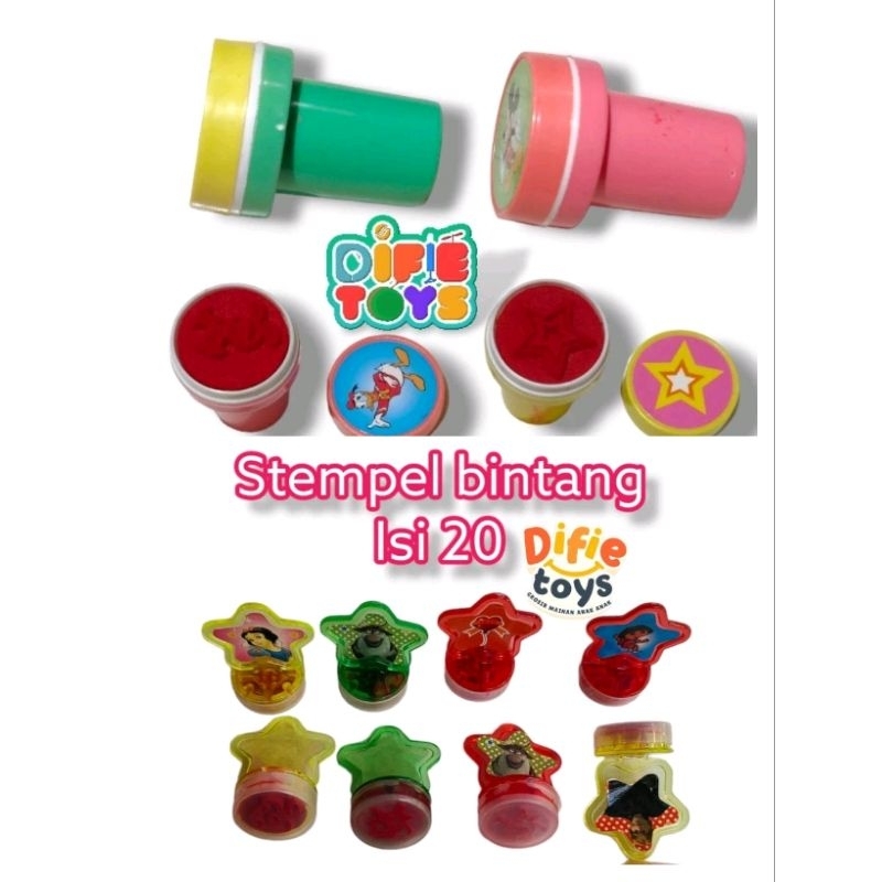 Jual 20 pcs Stampel BINTANG dan BULAT | Shopee Indonesia