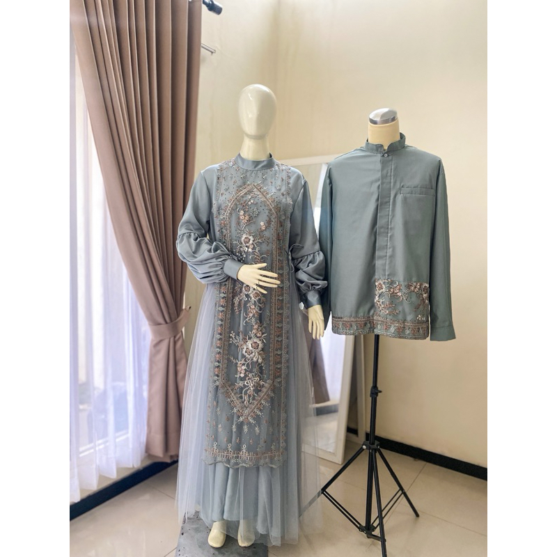 Jual GAUN LUNA / LUNA SET / COUPLE RAYA / BAJU LEBARAN / COUPLE LEBARAN ...