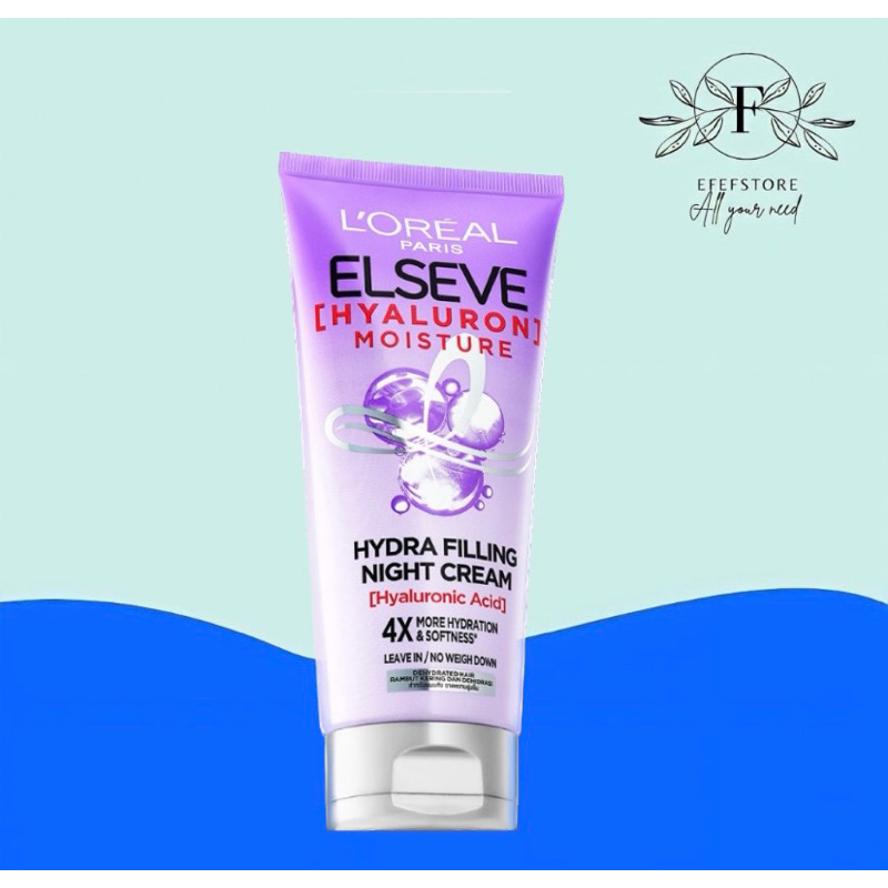 Jual Loreal Paris Elseve Hyaluron Moisture Night Cream 150ml (Untuk ...