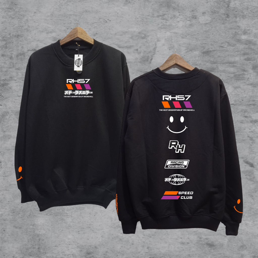 Jual BAJU SWEATER CREWNECK DISTRO RACINGHELL PRIA WANITA DEWASA MOTIF ...