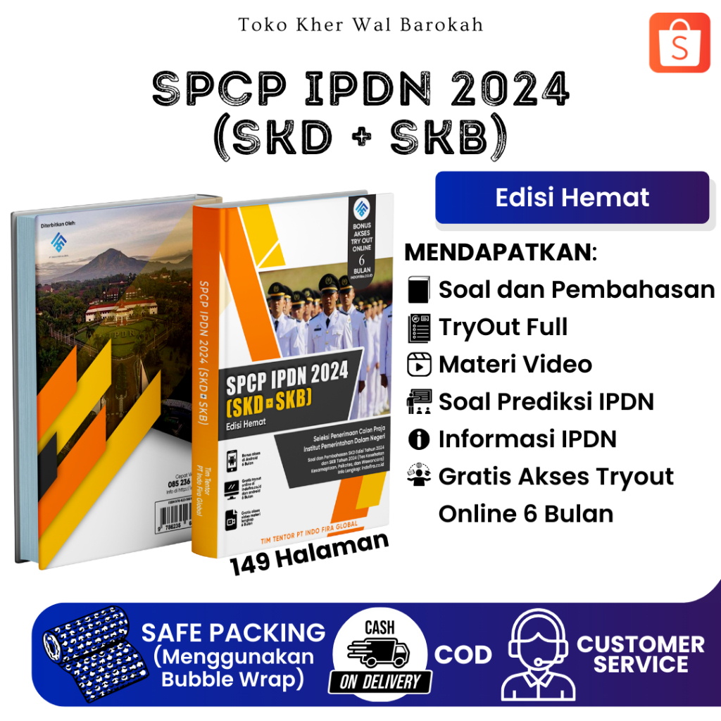 Jual Edisi Terbaru Buku SPCP IPDN 2024 [SKD + SKB] (Edisi Hemat) Sesuai ...