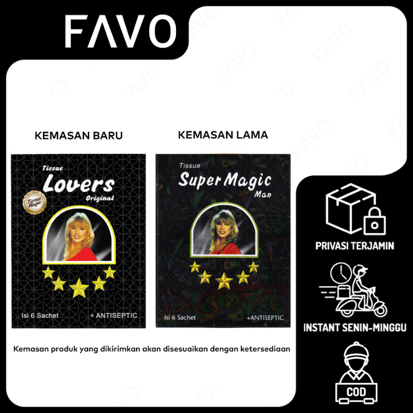 Jual Tisu Magic Man Aroma Original - 6 Sachets - Super Magic | Shopee ...