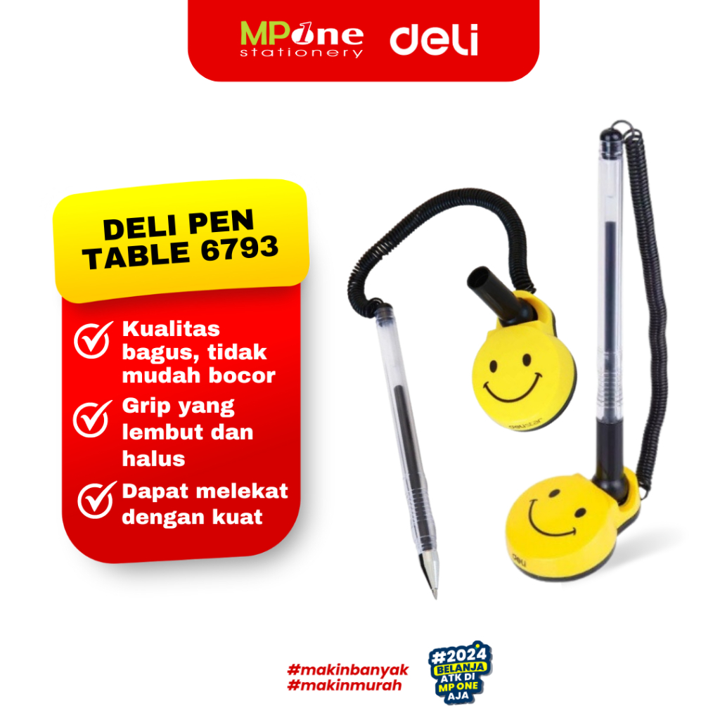 Jual Desk Pen Stand Smile Deli / Pulpen Bediri / Pulpen Meja / Deli ...