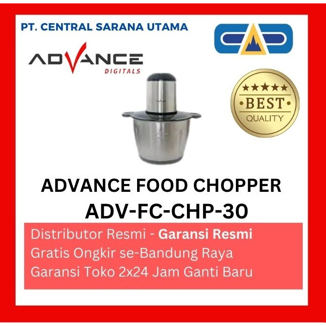 Jual Food Chopper Advance Chp 30 Penggiling Daging Sayur Buah Buah