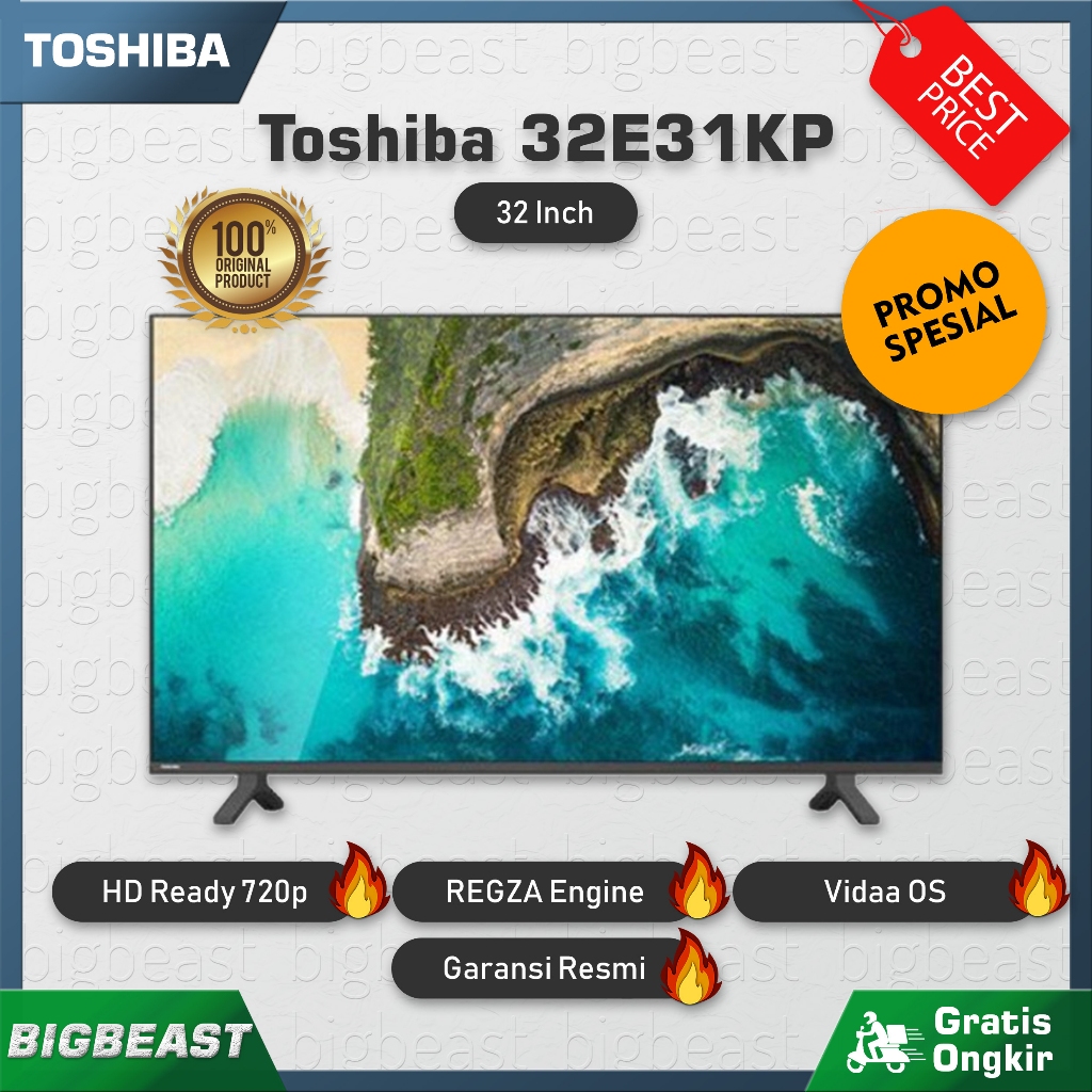 Jual Toshiba 32E31KP 32 Inch HD Smart TV Vidaa OS Garansi Resmi ...