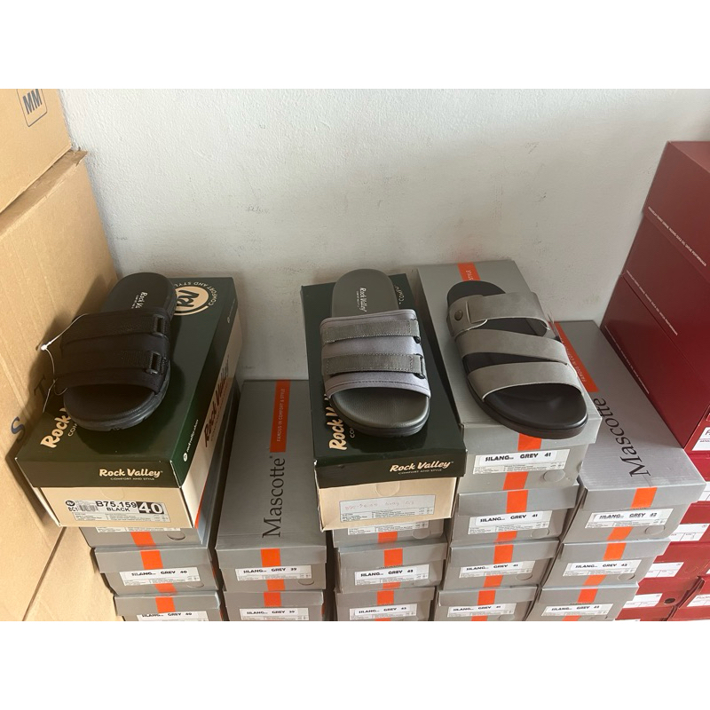 Jual SANDAL COWOK MERK ROCK VALLEY DAN MASCOTTE ORIGINAL | Shopee Indonesia