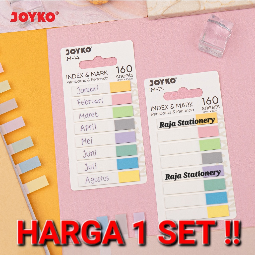 Jual Joyko Index Mark Memo Stick / Penanda Pembatas Buku Kertas Joyko ...