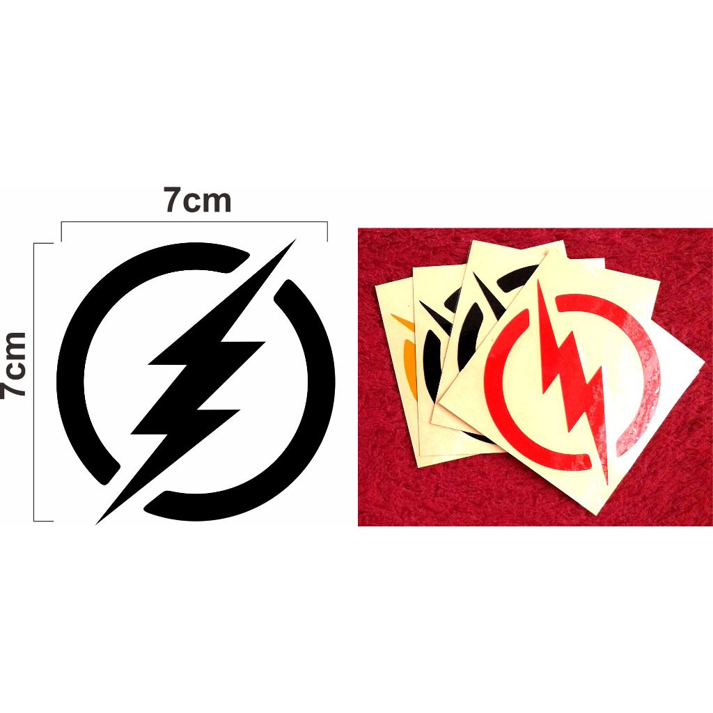 Jual Stiker cutting gambar petir, sticker logo petir | Shopee Indonesia