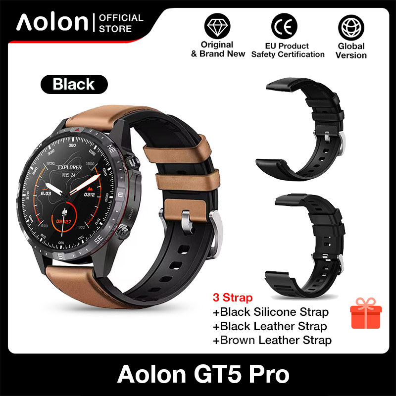 Jual Aolon GT5 Pro Smartwatch 2024 New Compass 100+ Sport Modes Jam ...