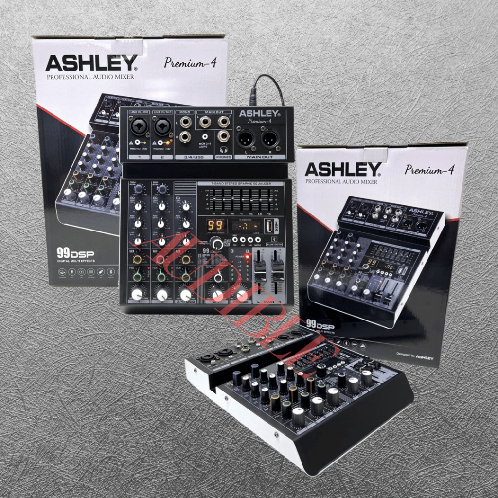 Jual MIXER AUDIO ASHLEY PREMIUM 4 / PREMIUM4 USB MP 3 RECORDING 99 DSP ORIGINAL | Shopee Indonesia
