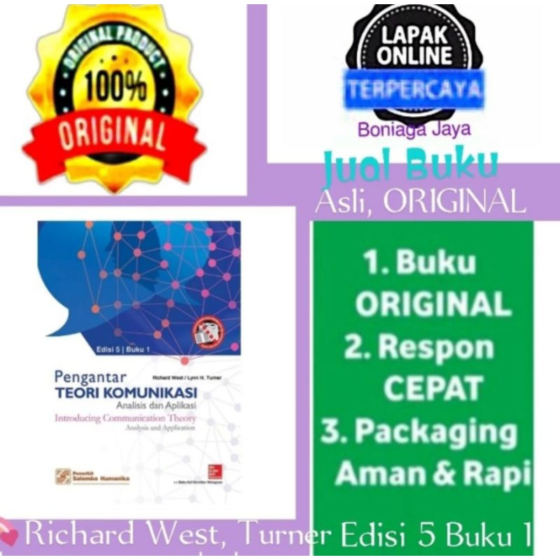 Jual ORI. Pengantar Teori Komunikasi Edisi 5 Buku 1 - Richard West ...