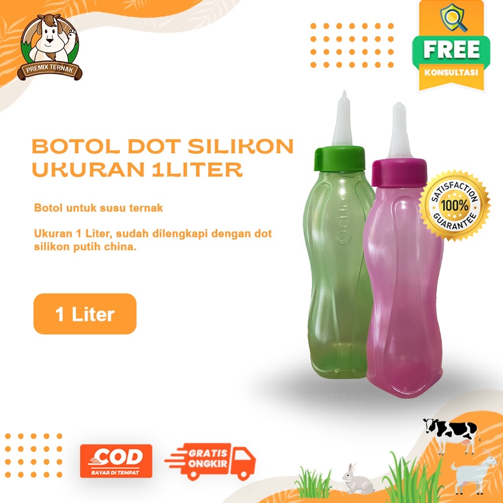 Jual Botol Dot Silicon - Putih - 1Liter Botol Dot Silicon - Untuk Cempe ...