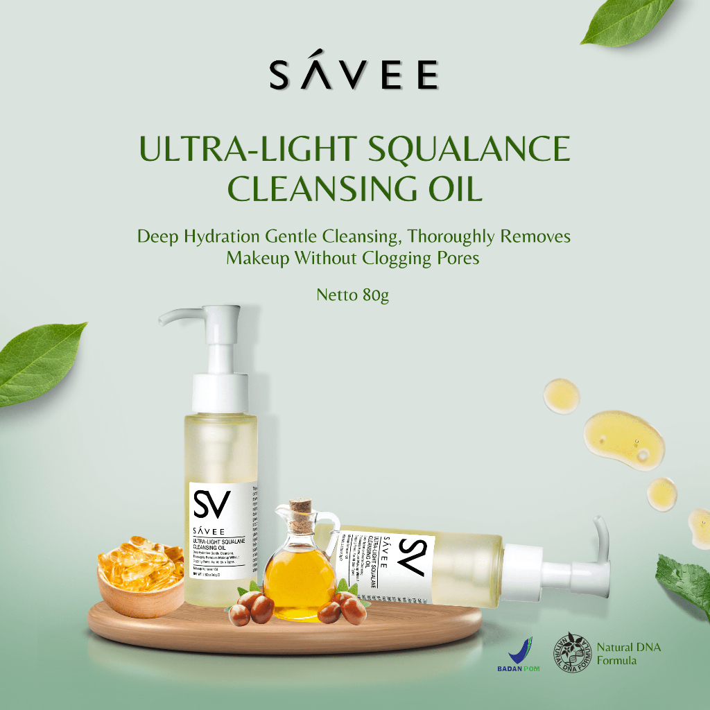 Jual SAVEE Ultra-Light Squalane Cleansing Oil 80G | Shopee Indonesia