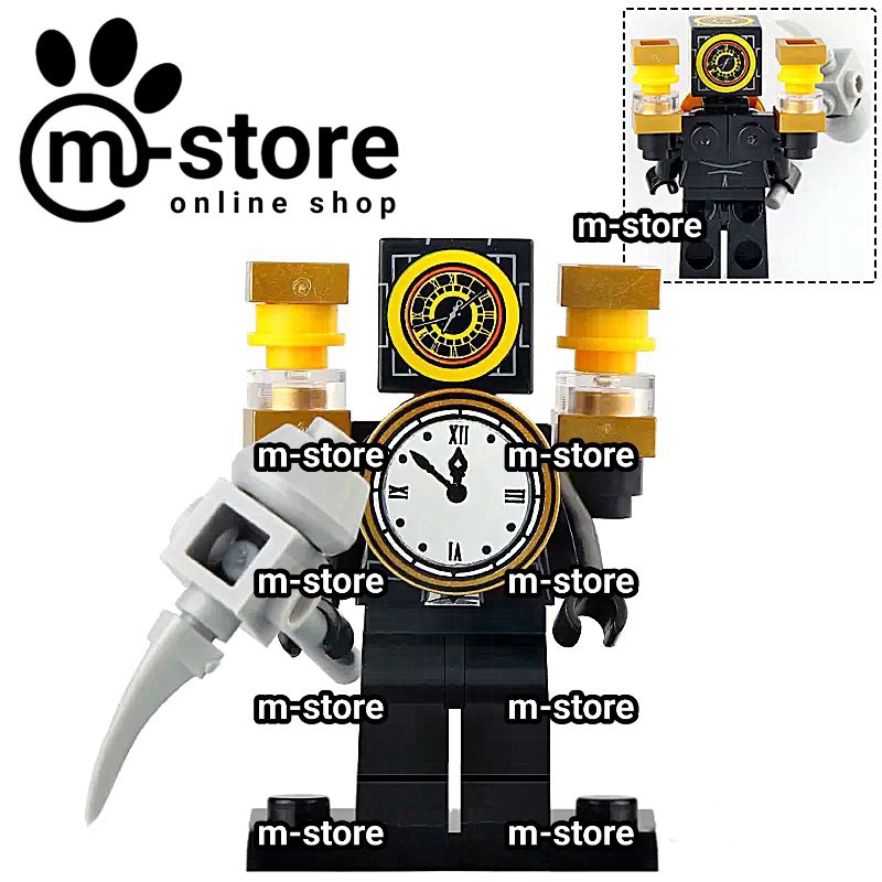 Jual brick skibidi toilet guardian clock man mini toy figure | Shopee ...