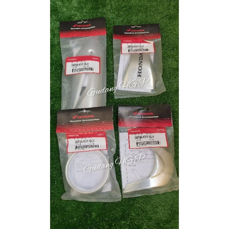 Jual Garnish Set Silver Isi 4 pcs Honda Beat Karbu Ori Honda Genuine ...