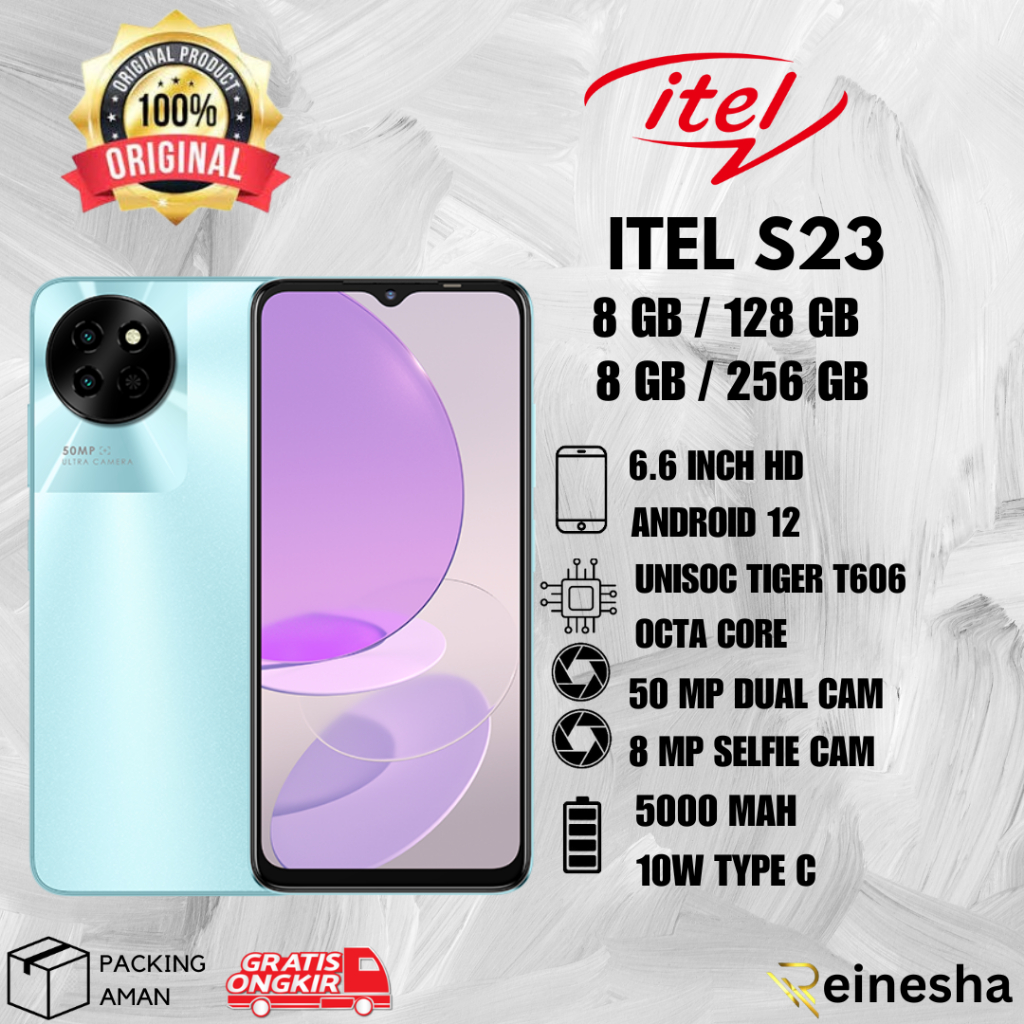 Jual ITEL S23 8/256 GB ITEL S23 8/128 GB GARANSI RESMI ITEL ANDROID ...