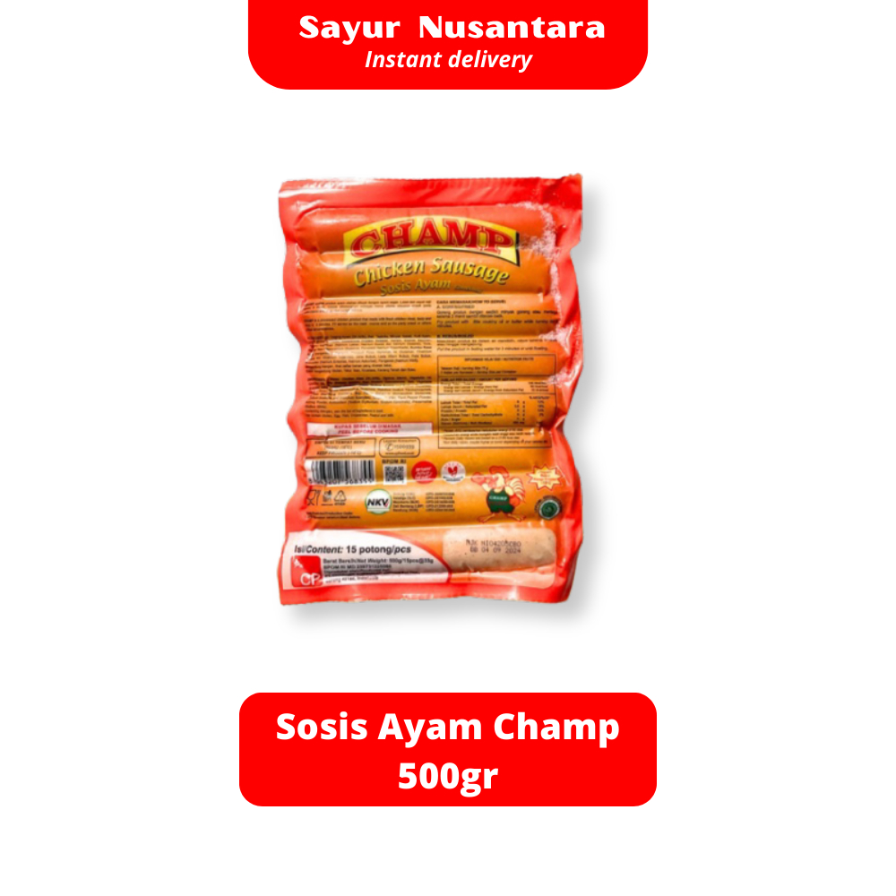 Jual Sosis Ayam Champ 500gr - Sayur Nusantara | Shopee Indonesia