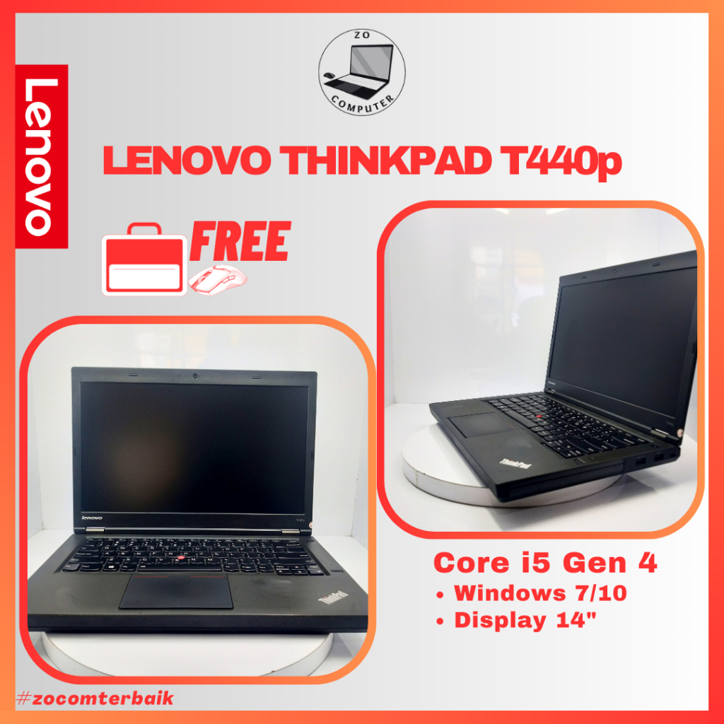 Jual Laptop Lenovo Thinkpad T440p Core i5 Gen 4 | Shopee Indonesia