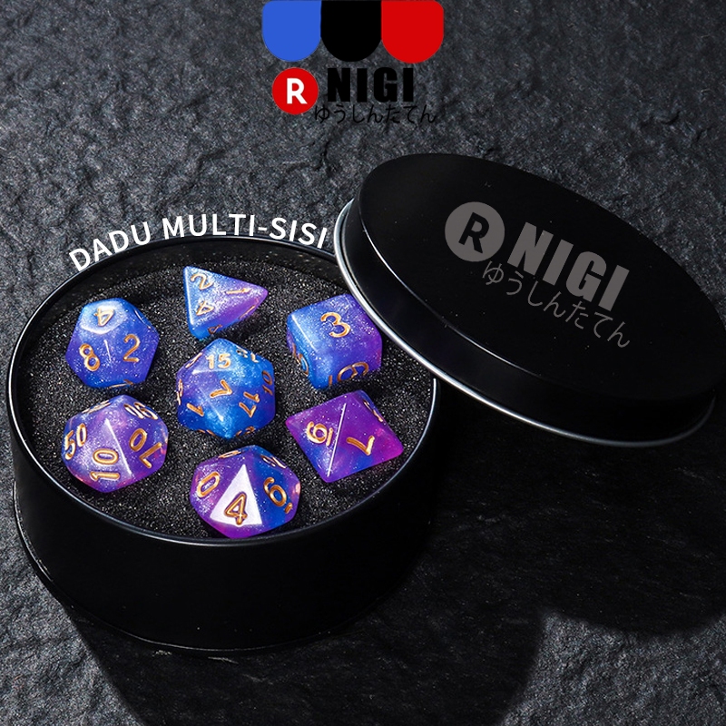Jual NIGI 【Ready】7 buah/set Polyhedral Dice For DND RPG | Shopee Indonesia