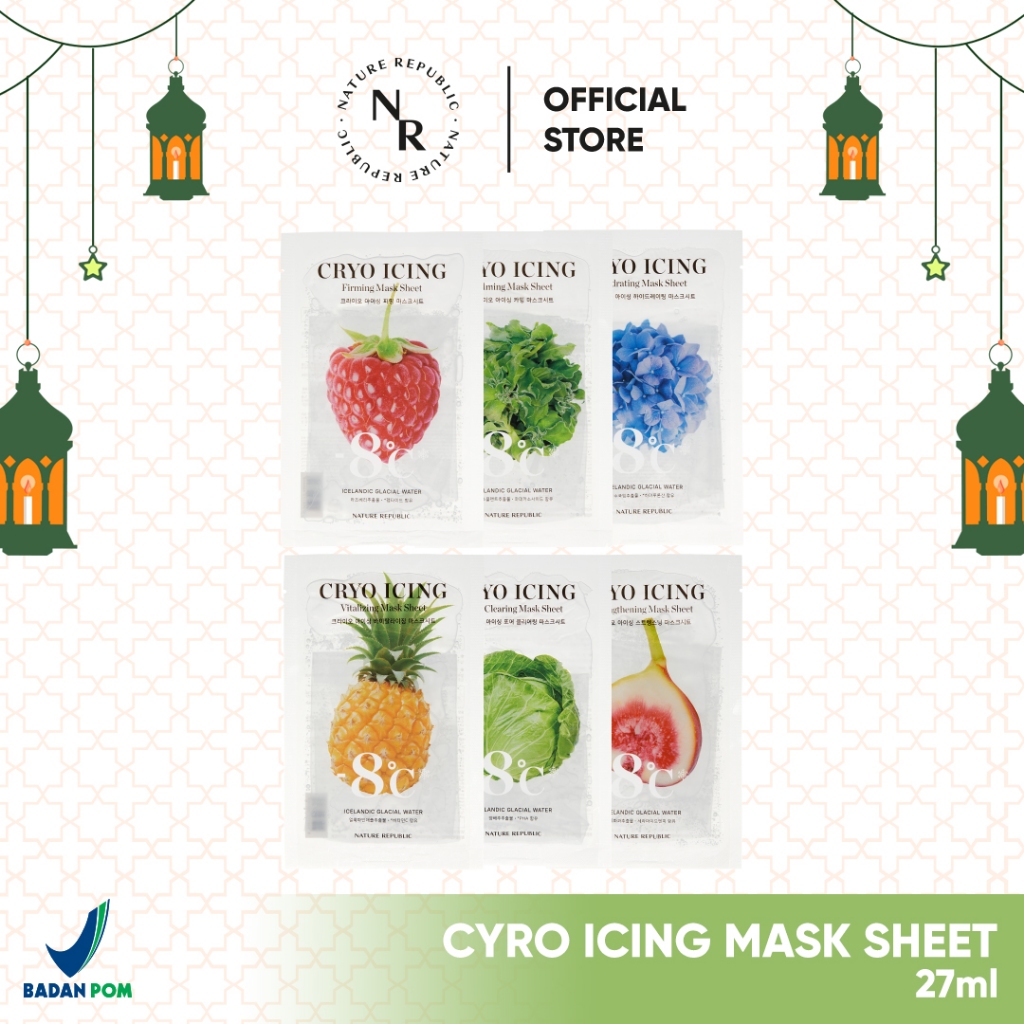 Jual NATURE REPUBLIC Cryo Icing Mask Sheet | Shopee Indonesia