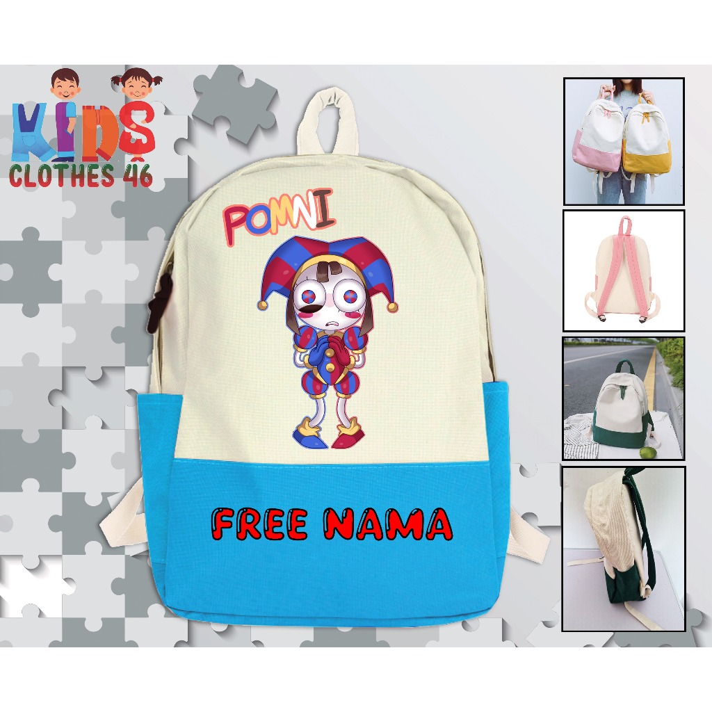 Jual Tas Ransel Anak Tas Sekolah Anak Custom The Amazing Digital Circus ...