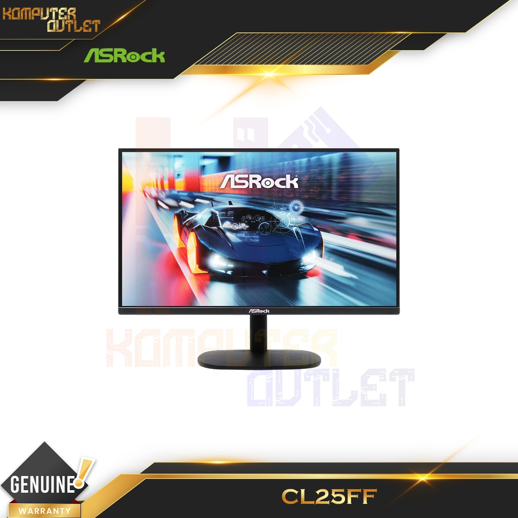 Jual ASRock CL25FF Gaming Monitor 24,5" Inch Monitor FHD 100Hz | Shopee ...