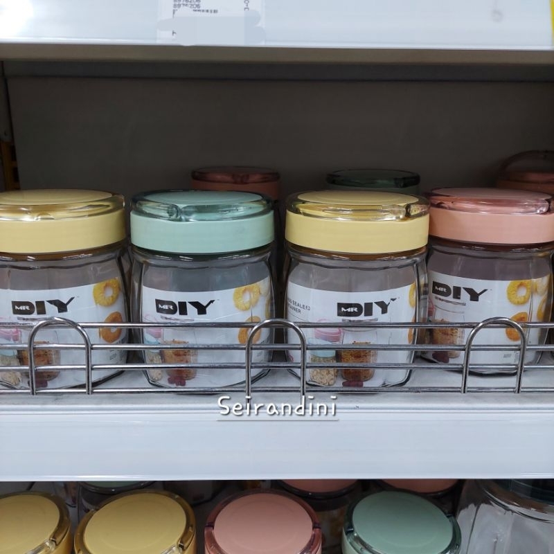 Jual Toples Kaca Wadah Kue Aesthetic Glass Sealed Container 700ml Toples Jinjing Shabi Kado ...