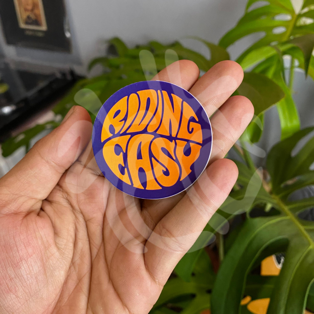 Jual sticker riding easy / sticker / aesthetic sticker / sticker tumblr ...