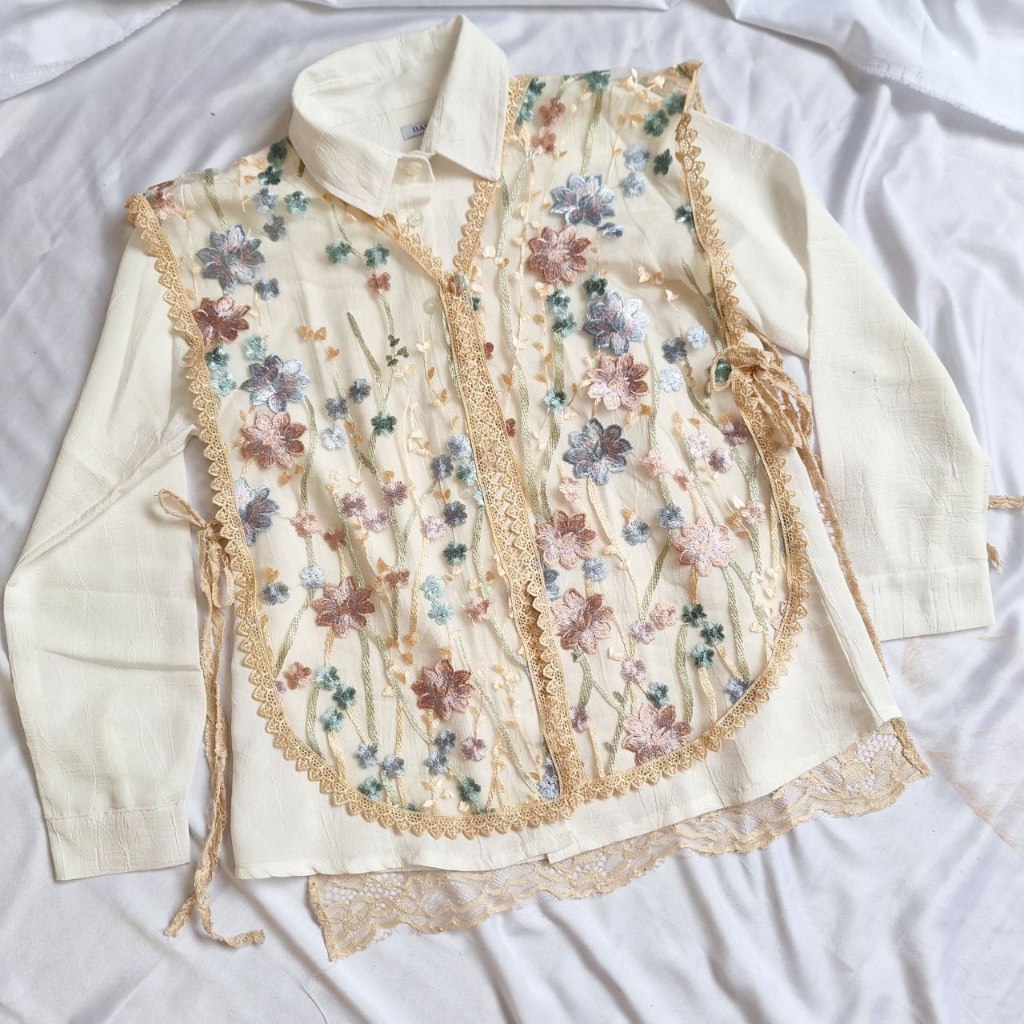 Jual Batiker25 Raya Rayya Series Vest Rompi Gardenia Tille Brukat ...