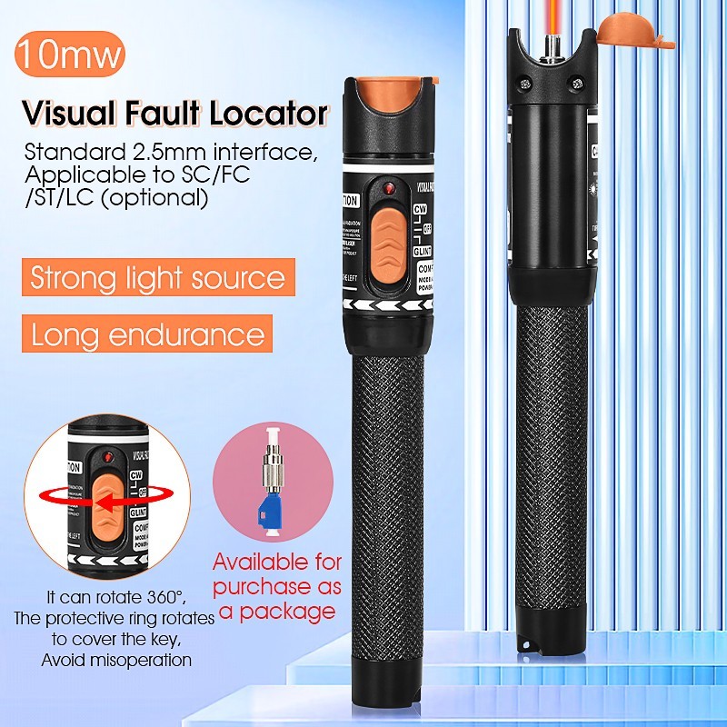 Jual Visual Fault Locator VFL Fiber Optik Senter Laser Merah Fiber ...
