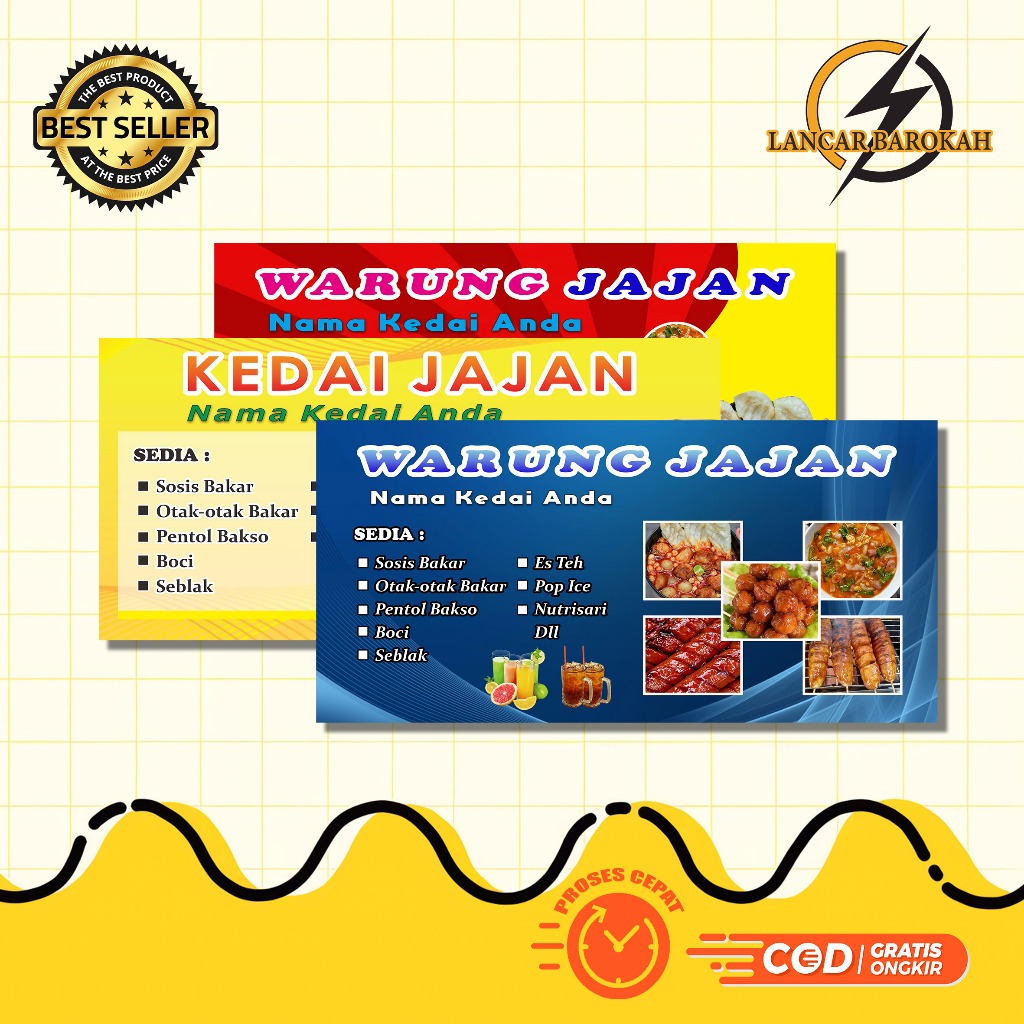 Jual Cetak Banner | Spanduk | Baliho | Kedai Jajanan | Bakaran | Boci ...