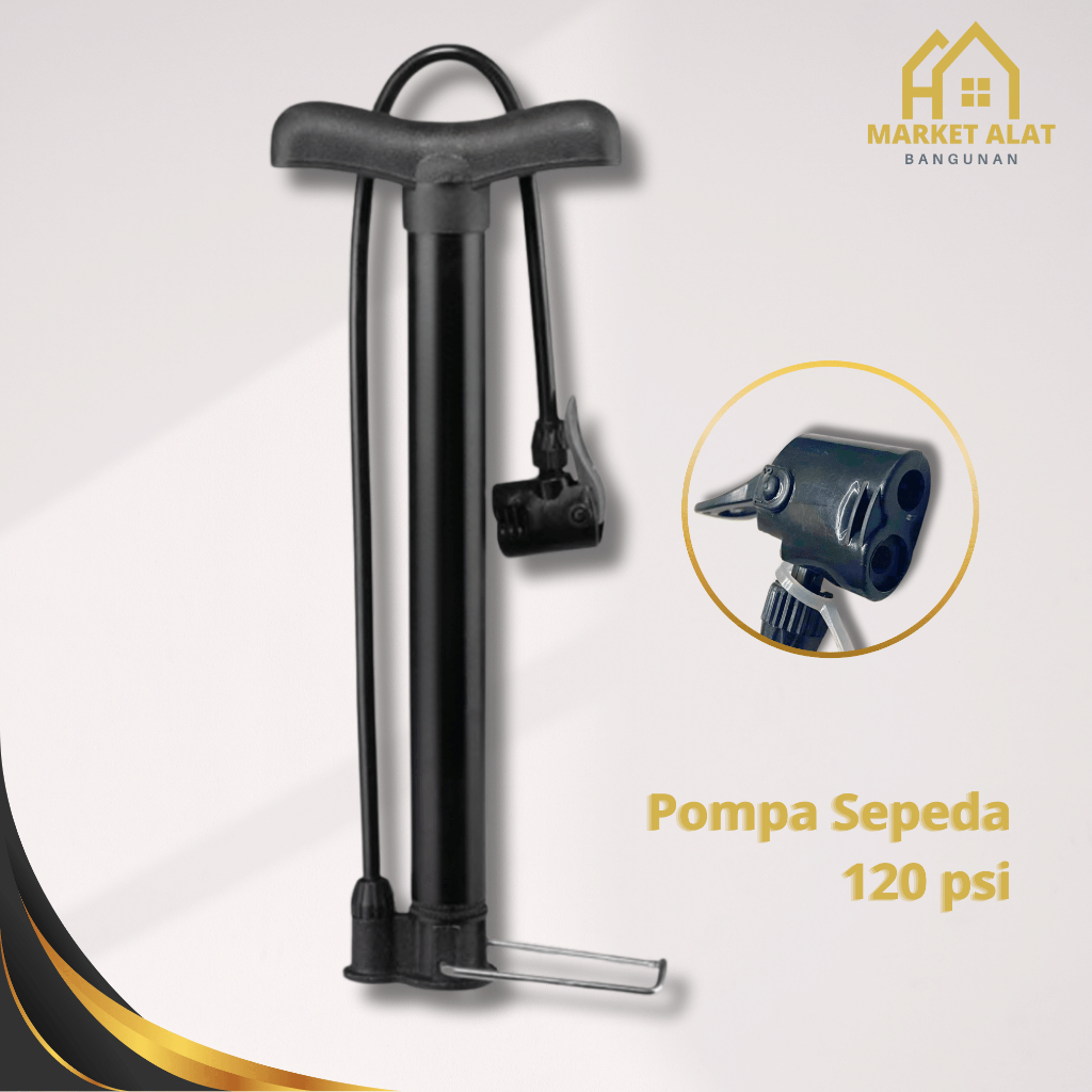 Jual Pompa Sepeda Motor Mobil Bola Bike 120 PSI / Air Pump Pompa Angin ...