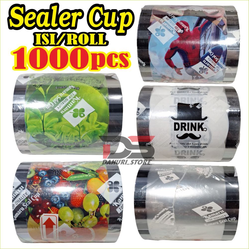 Jual HARGA MURAAH! HARGA 1 ROLL Plastik Lid Cup,Sealer Cup isi 1000 Pcs ...
