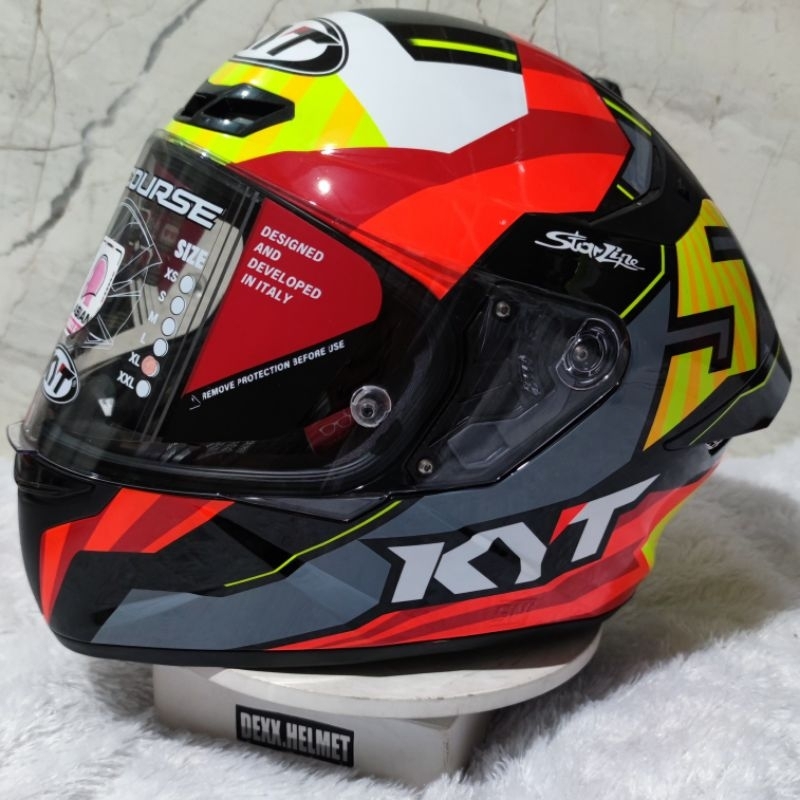 Jual HELM KYT TT COURSE FLUX JAUME MASIA ORIGINAL | Shopee Indonesia