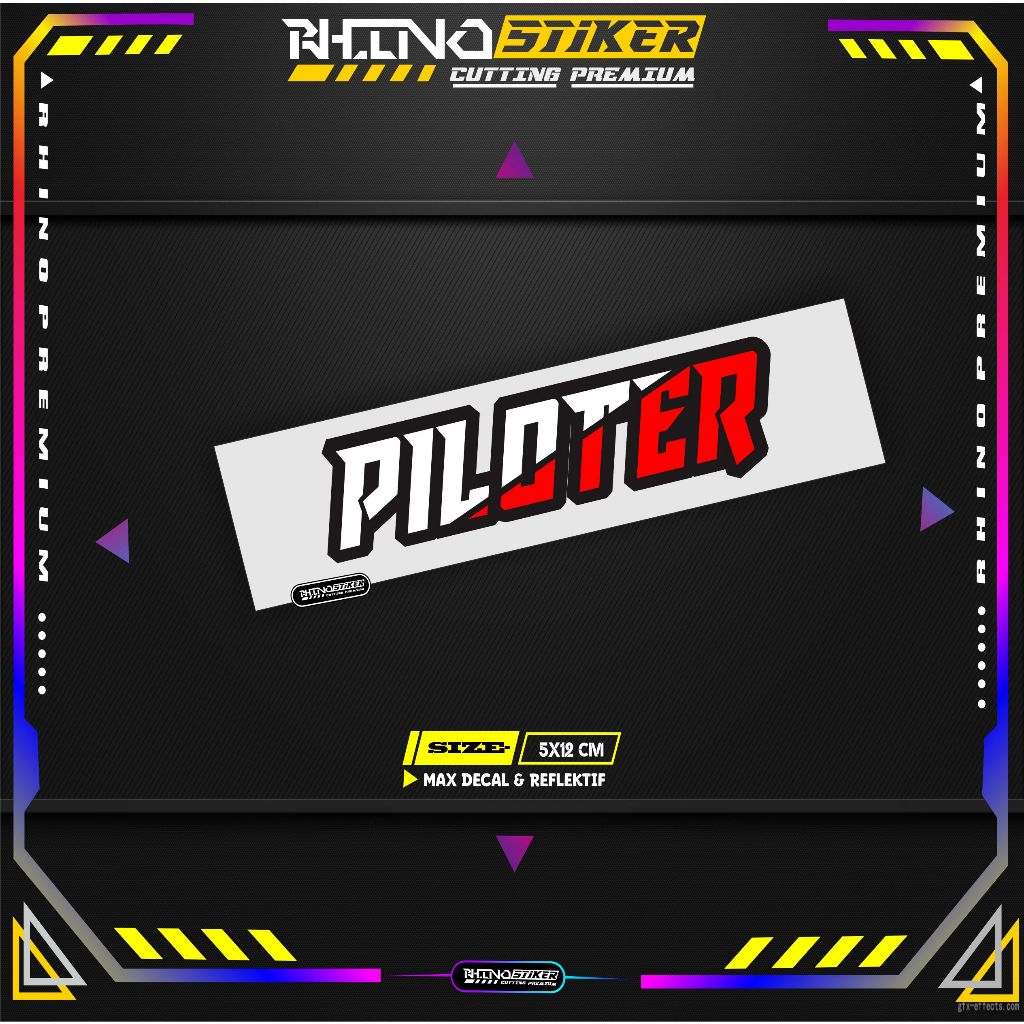 Jual STIKER PILOTER STIKER CUTTING HELM DAN MOTOR | Shopee Indonesia