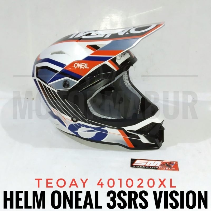 Jual helm oneal srs oren hitam | Shopee Indonesia