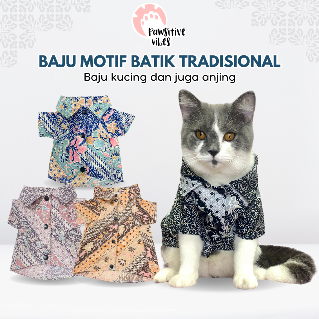 Jual Baju Batik Tradisional Anjing Kucing Murah - Pet Clothes - Pakaian ...