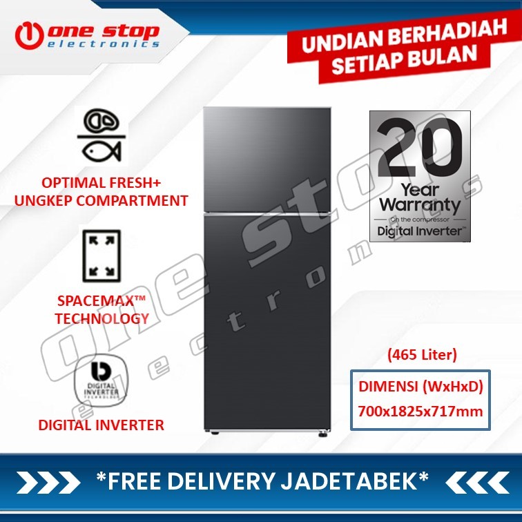 Jual SAMSUNG RT47CG6422B1SE / RT47 Kulkas 2 Pintu w/Ungkep Compartment ...