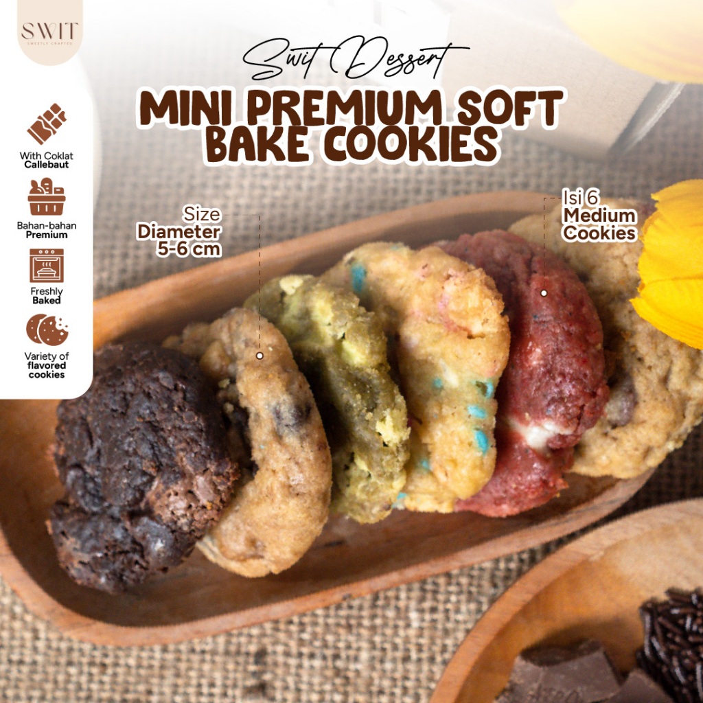 Jual Soft Cookies Bake Mini Premium Isi 6 Snack Kekinian By Swit ...