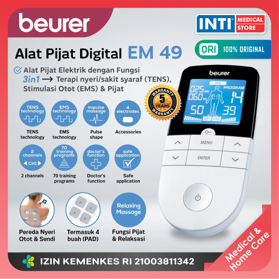 Jual Beurer | Digital Tens EM 49 | Alat Pijat Digital | Stimulator ...