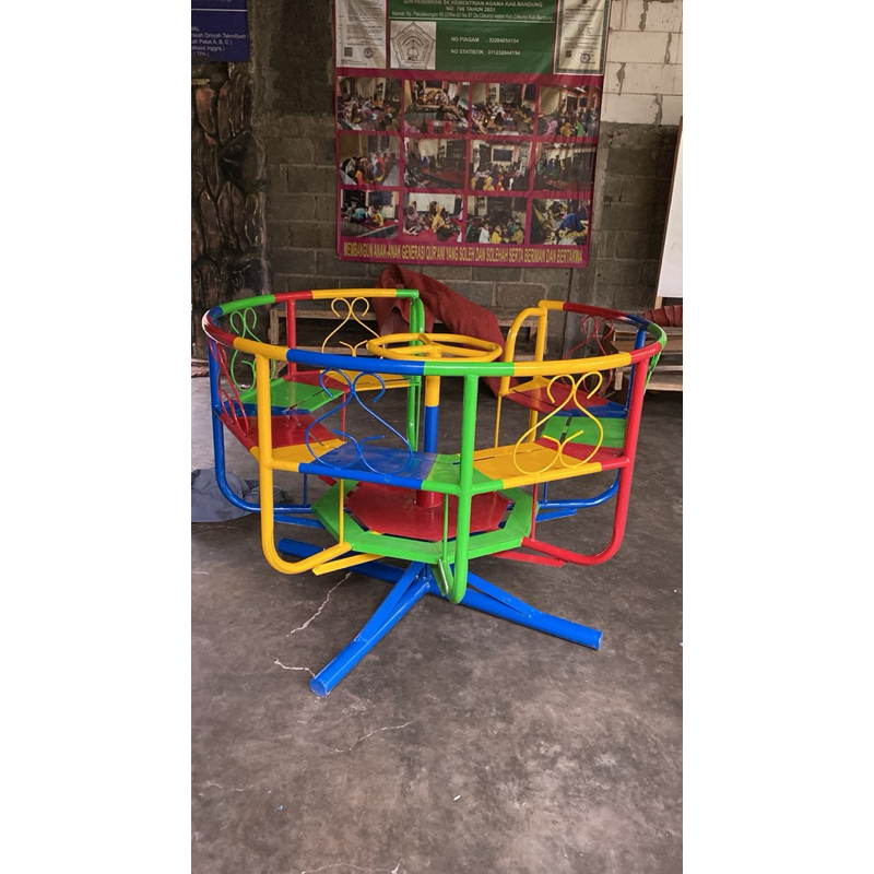 Jual Mainan Gelas Putar/Mainan Taman Kanak-kanak Besi Galvanis ANTI ...