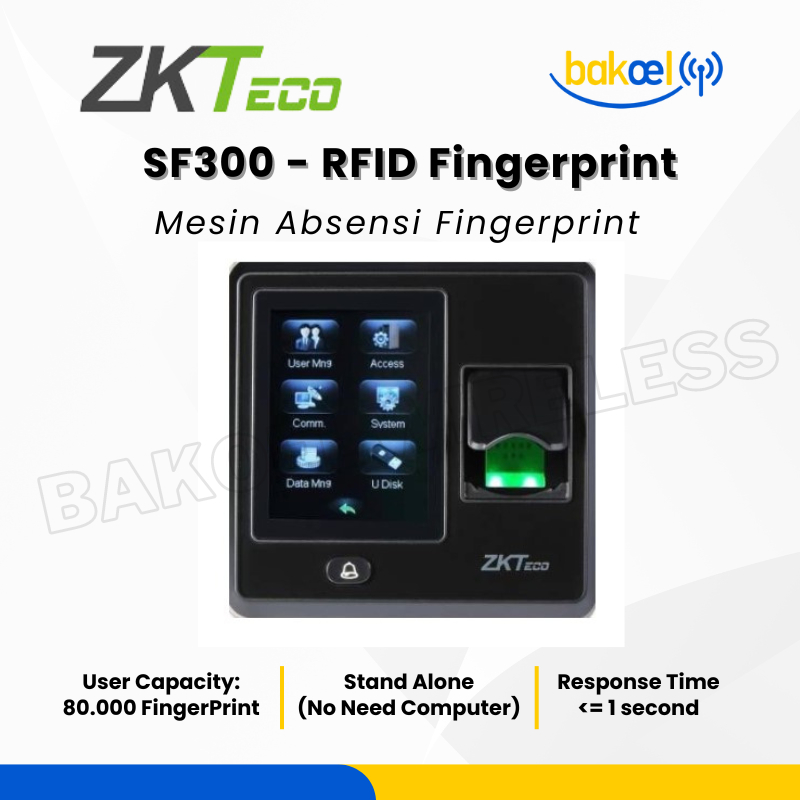 Jual ZKTeco Mesin Absensi Sidik Jari Akses Kontrol SF300 RFID | Shopee Indonesia